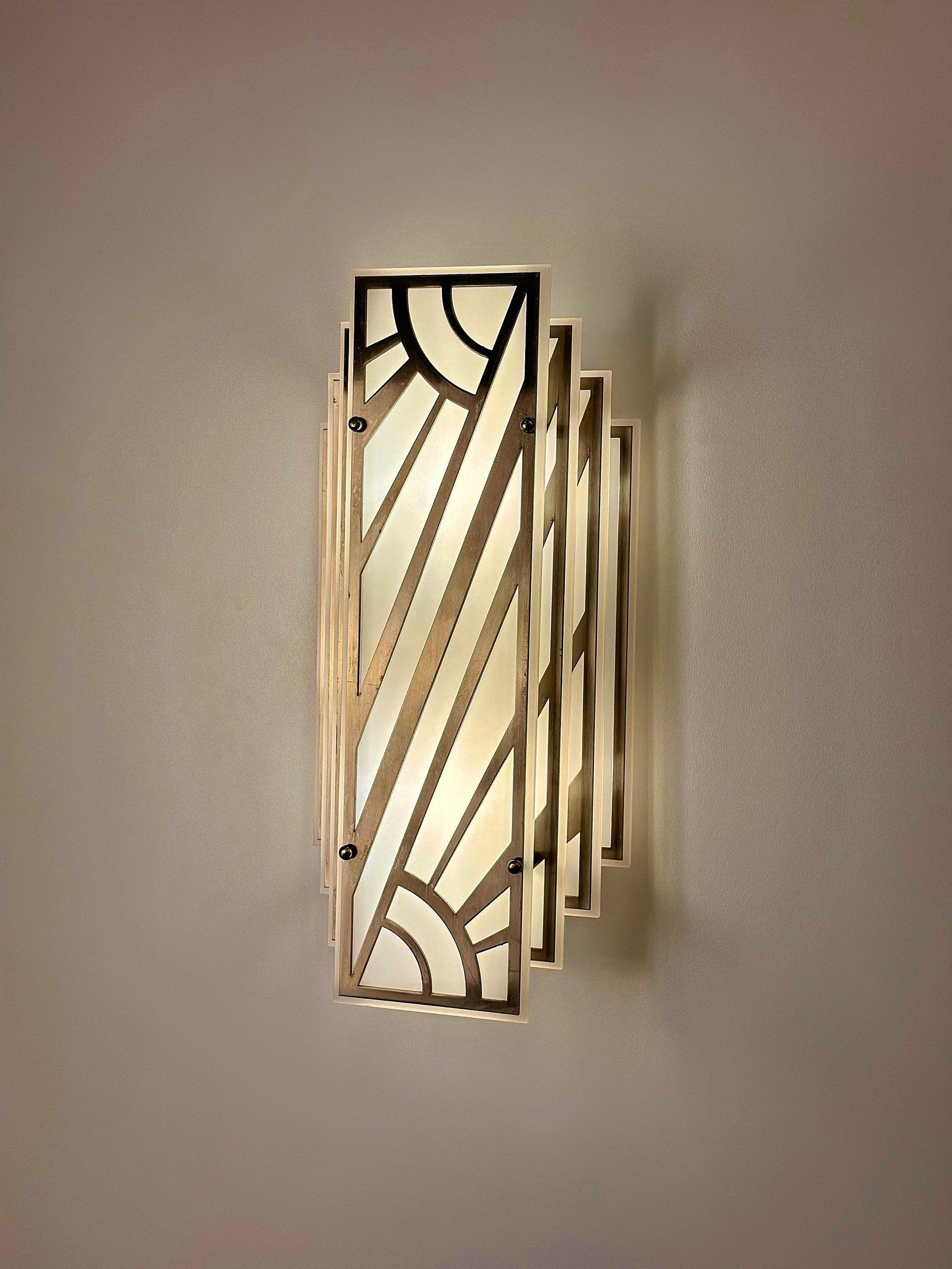 LIMOGES Art Deco Sconce
